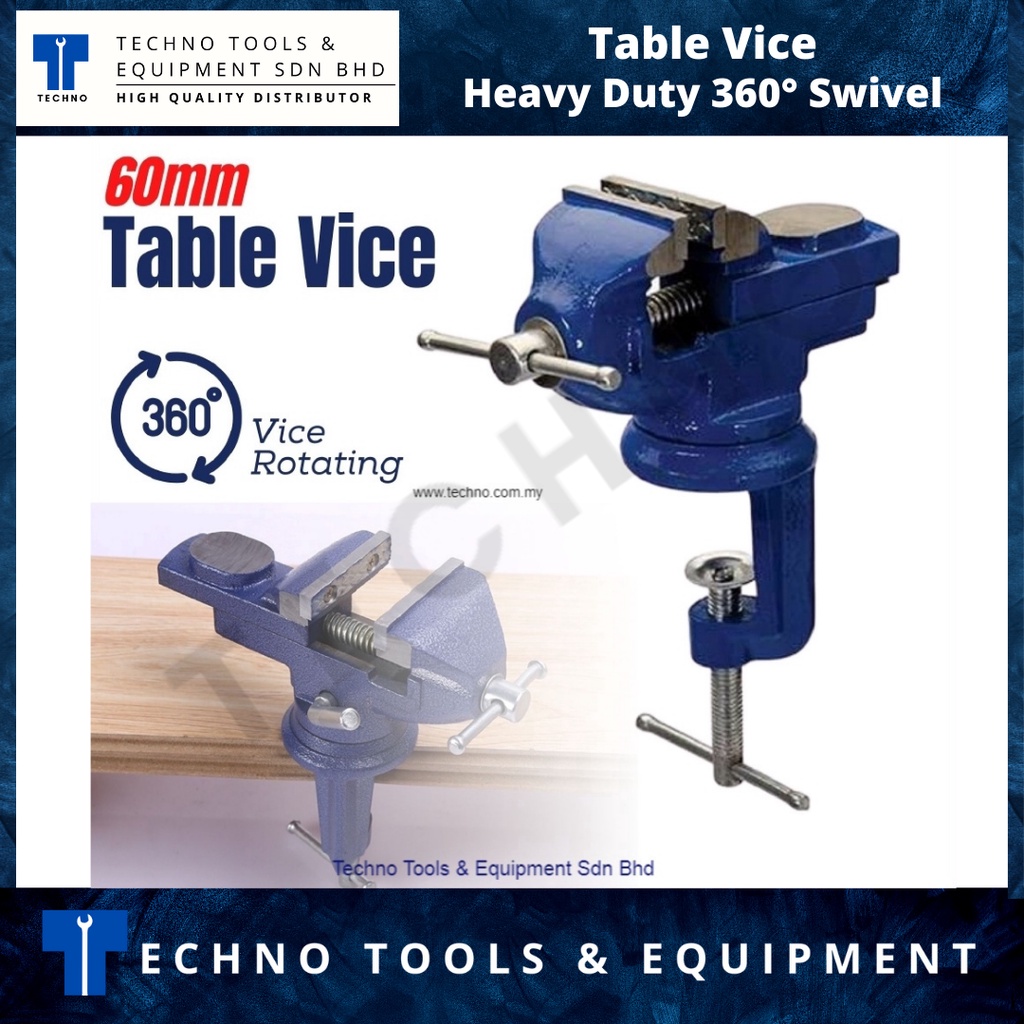 Heavy Duty 360° Swivel Base Table Bench Baby Vice Vise Worktop ...