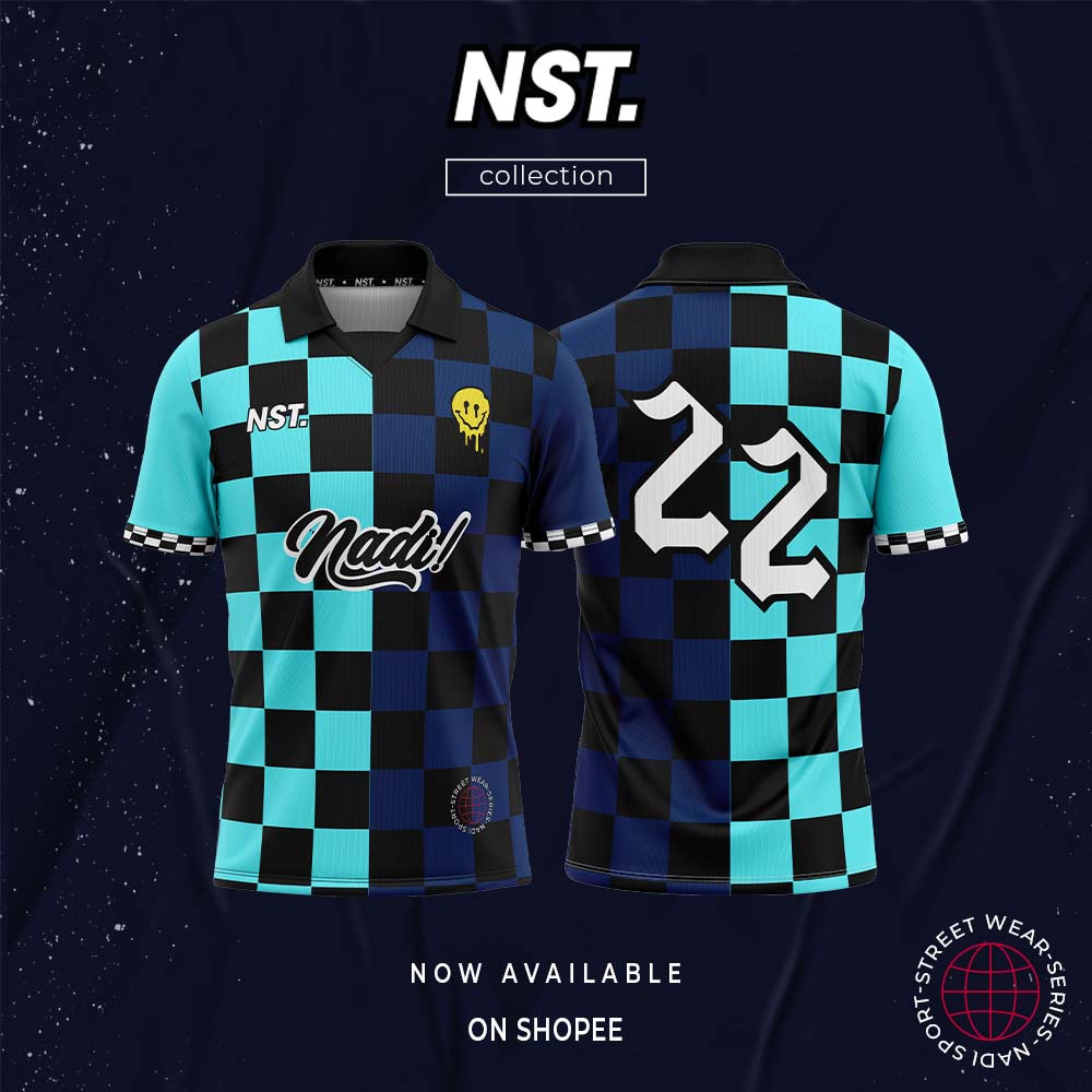The Chequer Retro Streetwear Jersey | Shopee Malaysia