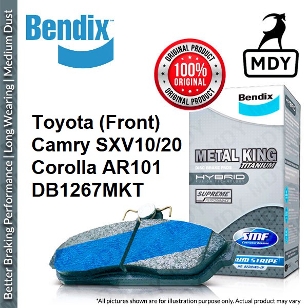 [Front] Bendix Metal King DB1267MKT Toyota Camry SXV10 SXV20/ Corolla ...