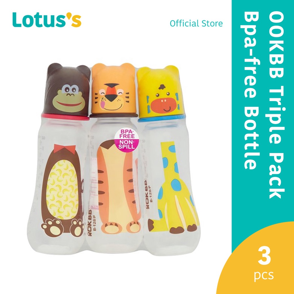 OKBB B-128-P Triple Pack Bpa-Free Bottle | Shopee Malaysia