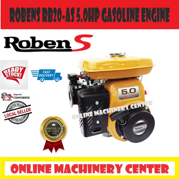 (READY STOCK)!!! ROBENS RB20-AS 5.0HP GASOLINE ENGINE | Shopee Malaysia