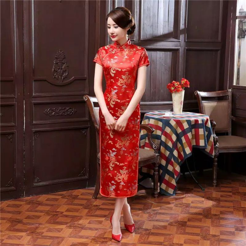 Cheongsam Dress Import Model Shanghai Women Alegant | Shopee Malaysia