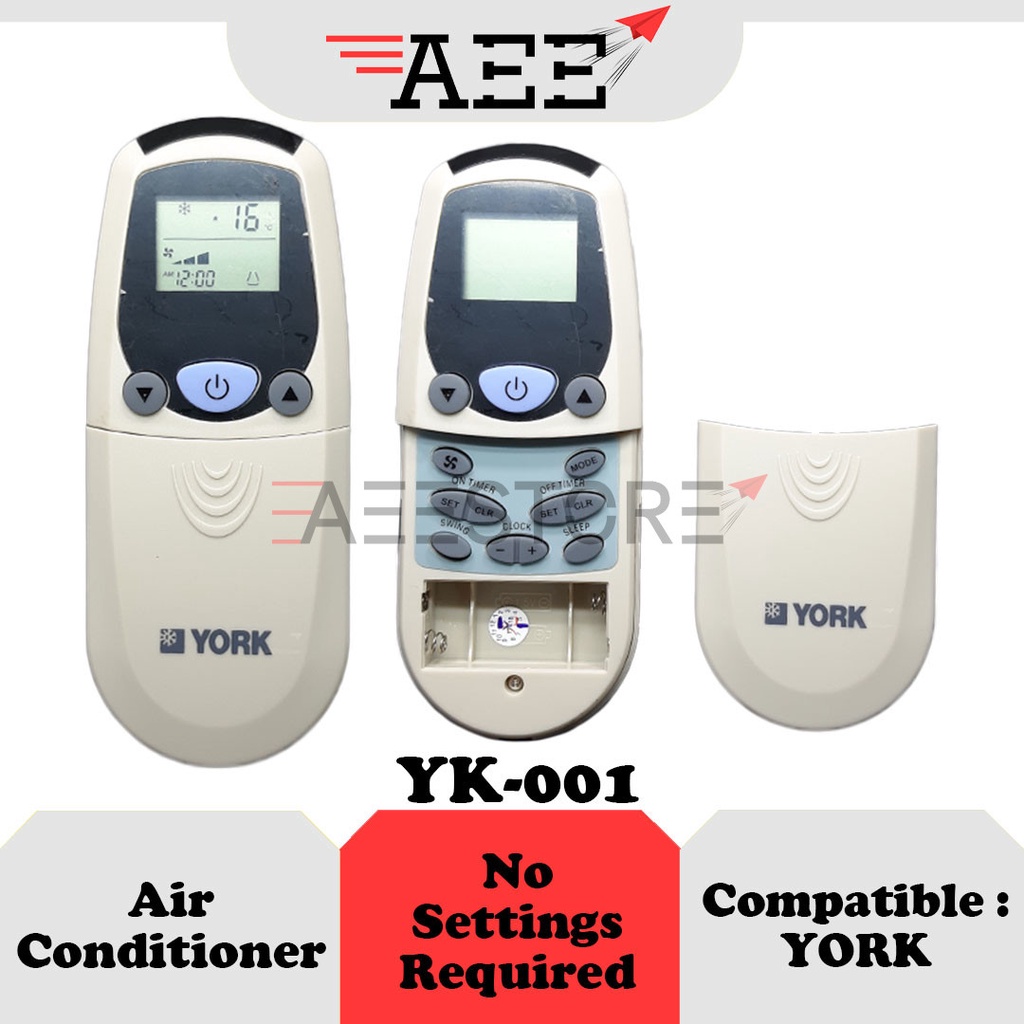 (Compatible: York ) Universal / Multi Air Conditioner / Cond Remote ...