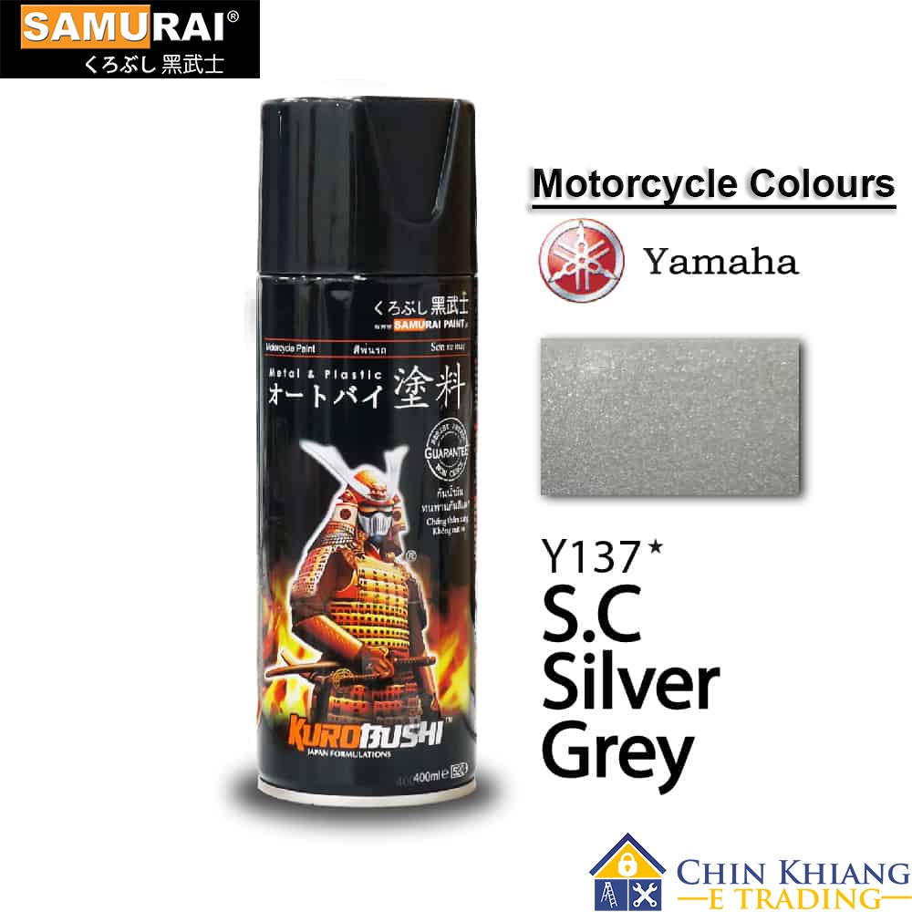 Samurai Y137 Yamaha SC Silver Grey Spray Paint 400ml | Shopee Malaysia