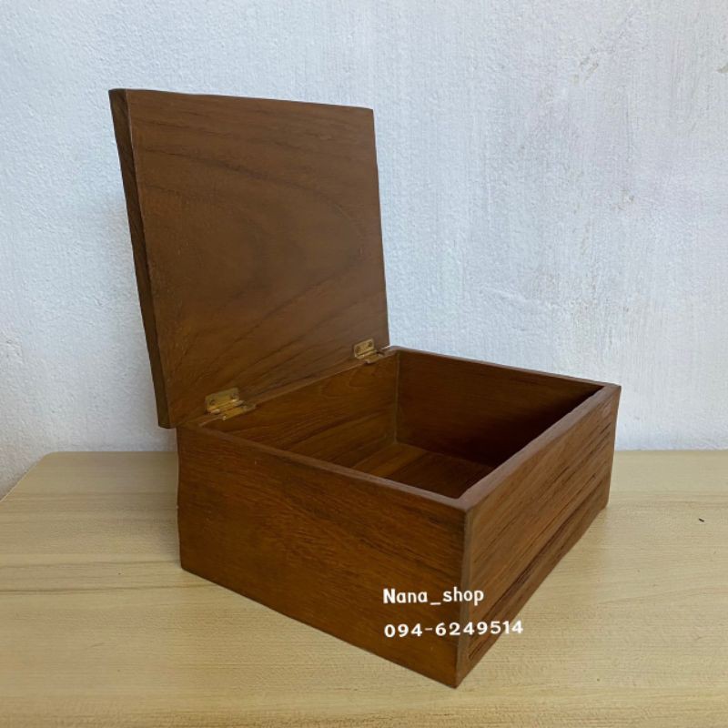 Teak Box Multipurpose Wooden (Made Of Old Wood) | Shopee Malaysia