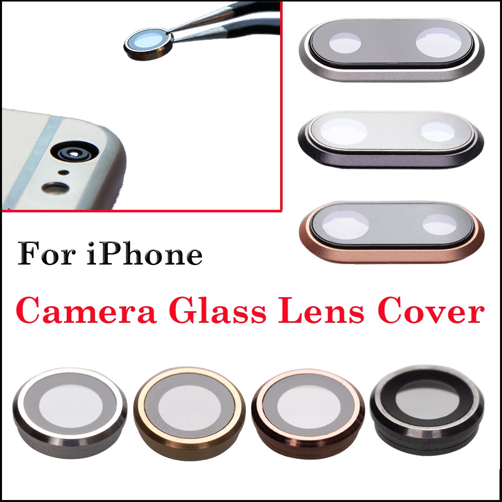 1Pcs For iP 6 6S 7 8 plus X XR XS MAX Rear Back Camera Glass Lens Ring ...