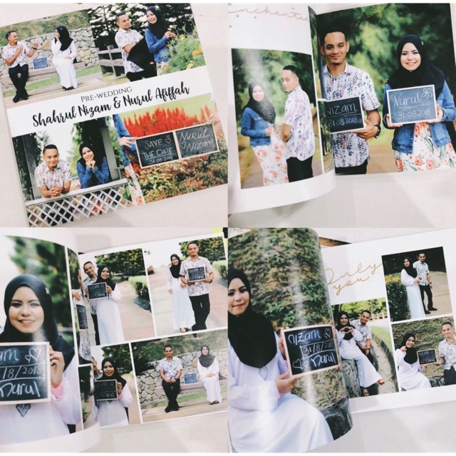 ENGAGEMENT PHOTOBOOK BASIC SQUARE SOFTCOVER | Shopee Malaysia