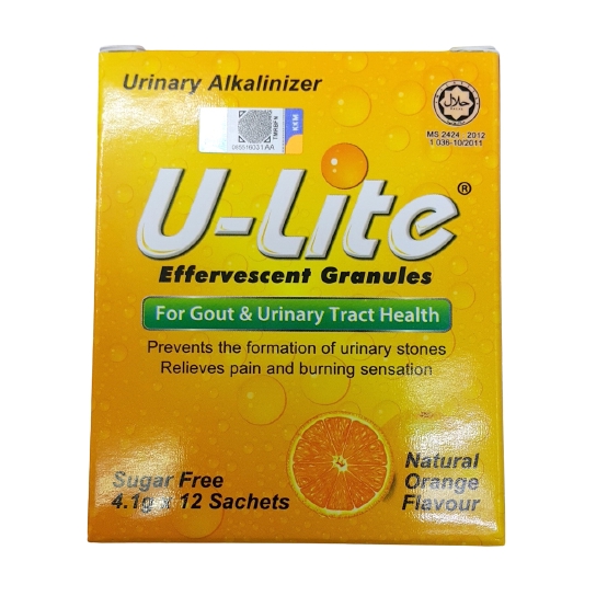 U-Lite Urinary Alkalinizer Effervescent Granules 12's (Exp: 04/2025 ...