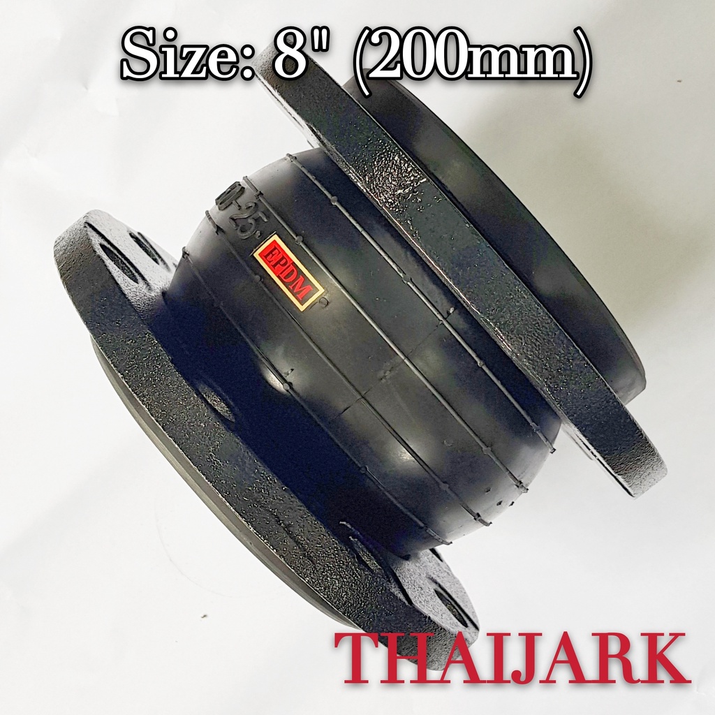 8" Single Bellow Flexible joint, Ductile Iron flange, Rubber Expansion ...