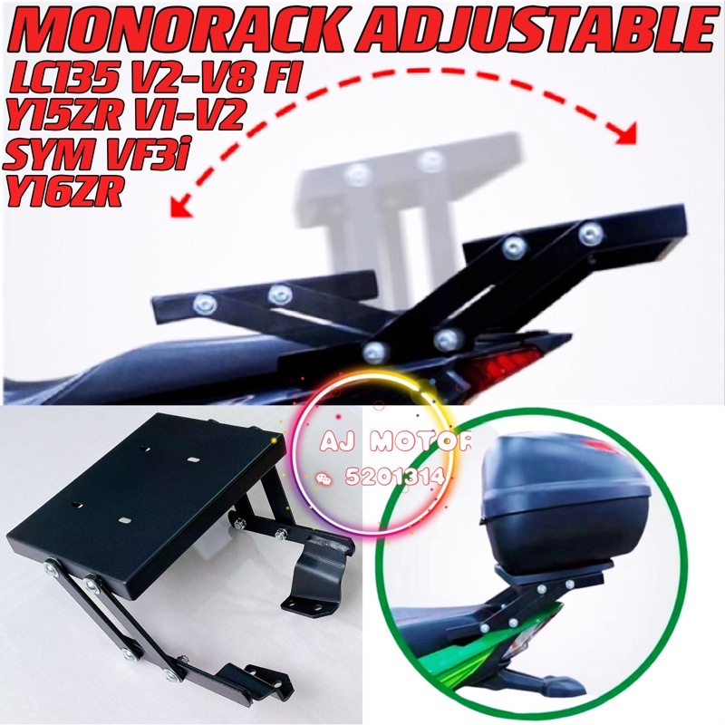 MONORACK ADJUSTABLE / GRAB FOOD HOLDER RACK LC135 V2-V9 FI Y15ZR Y16ZR ...