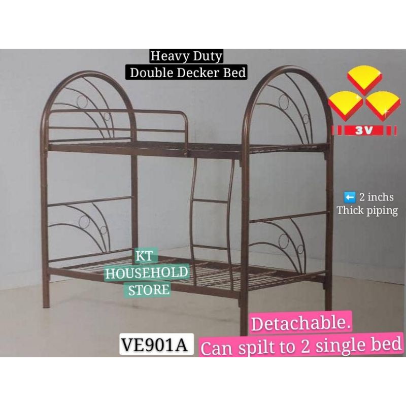 KT WARE 3V VE901A Heavy Duty Double Decker Bunk Bed Bedroom Hostel ...