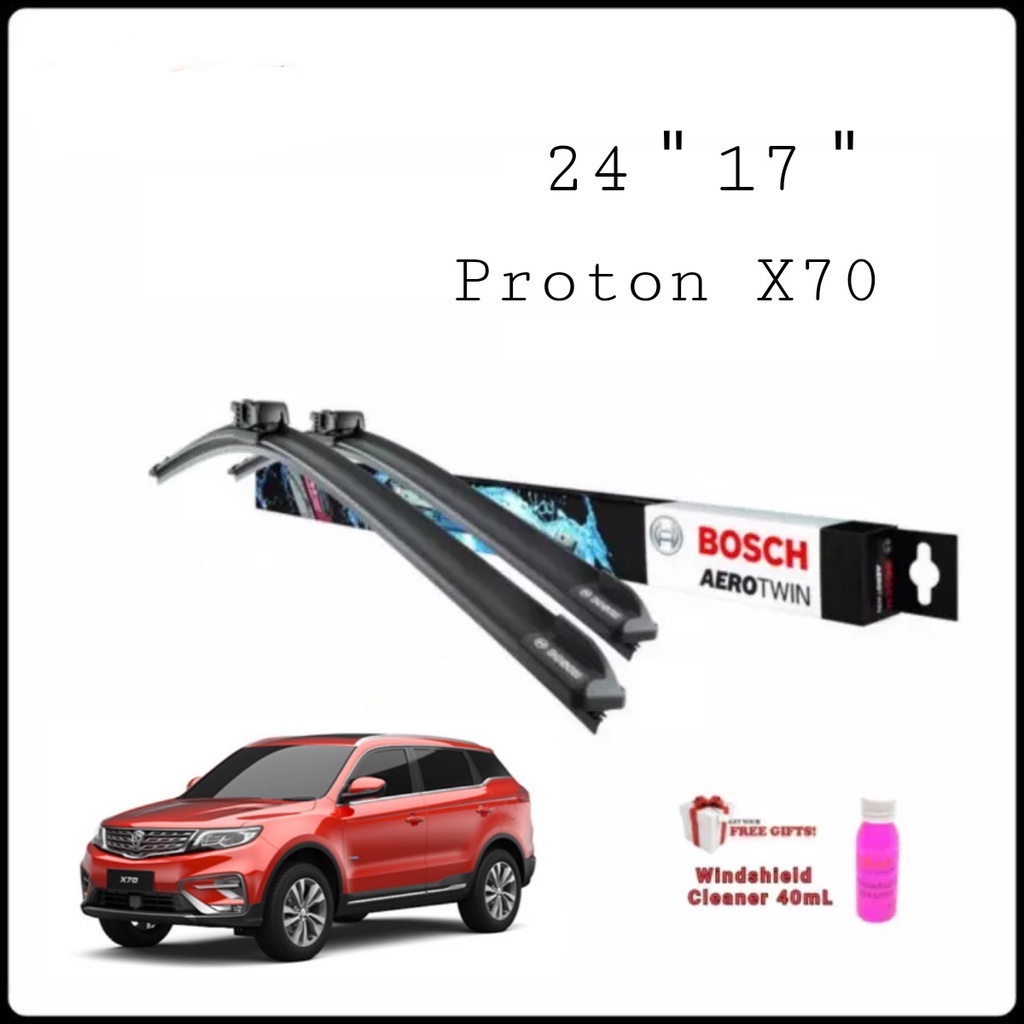 Bosch Aero Twin Wiper Set 24"/17" - Proton X70 ( 1Pair 22Inch 16Inch ...
