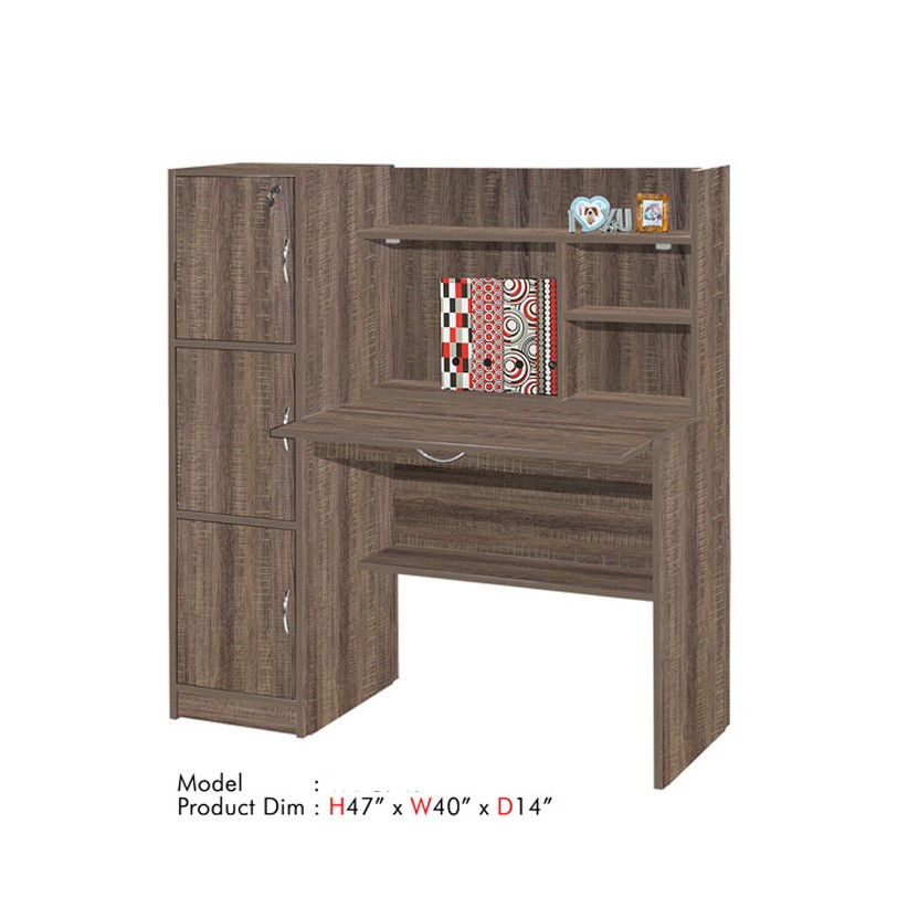 Study Table with Bookshelf Writing Table / Multipurpose Office Table ...