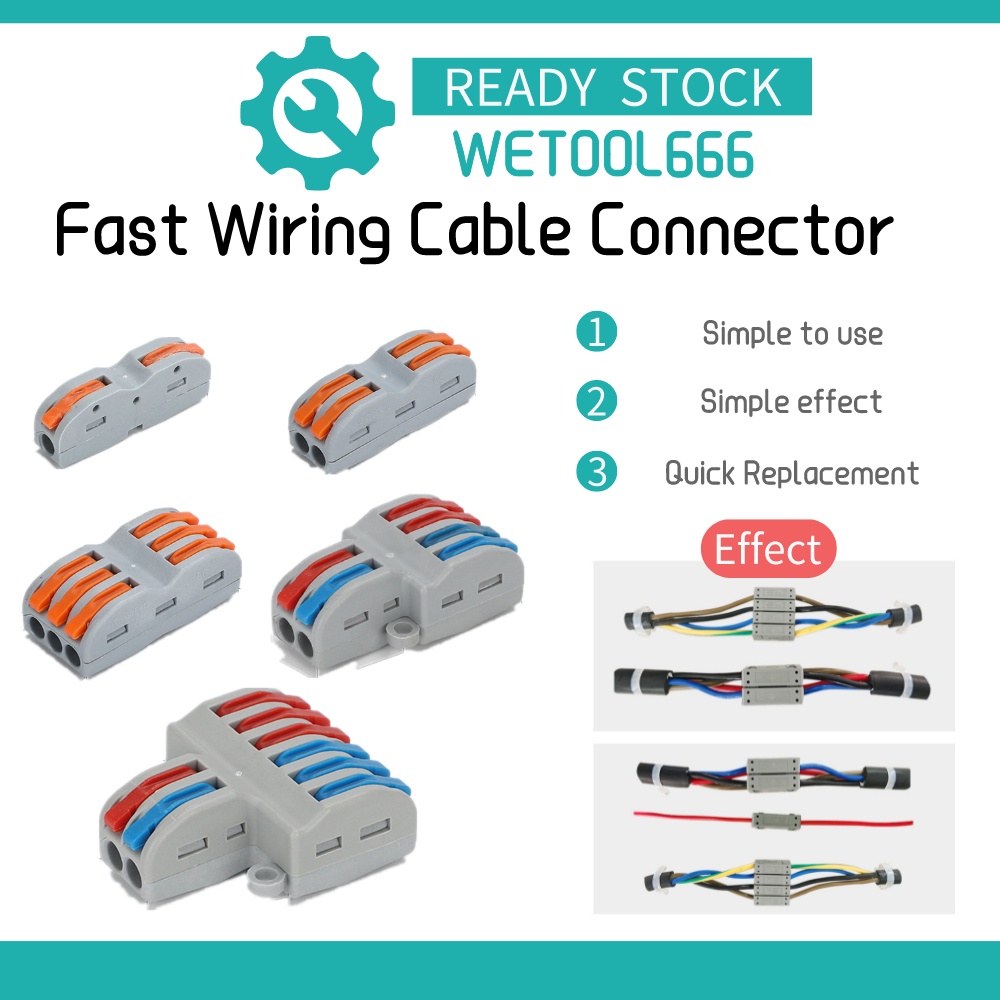 Fast Cable Wire Connector Reusable Terminal Reusable Terminal Wire ...