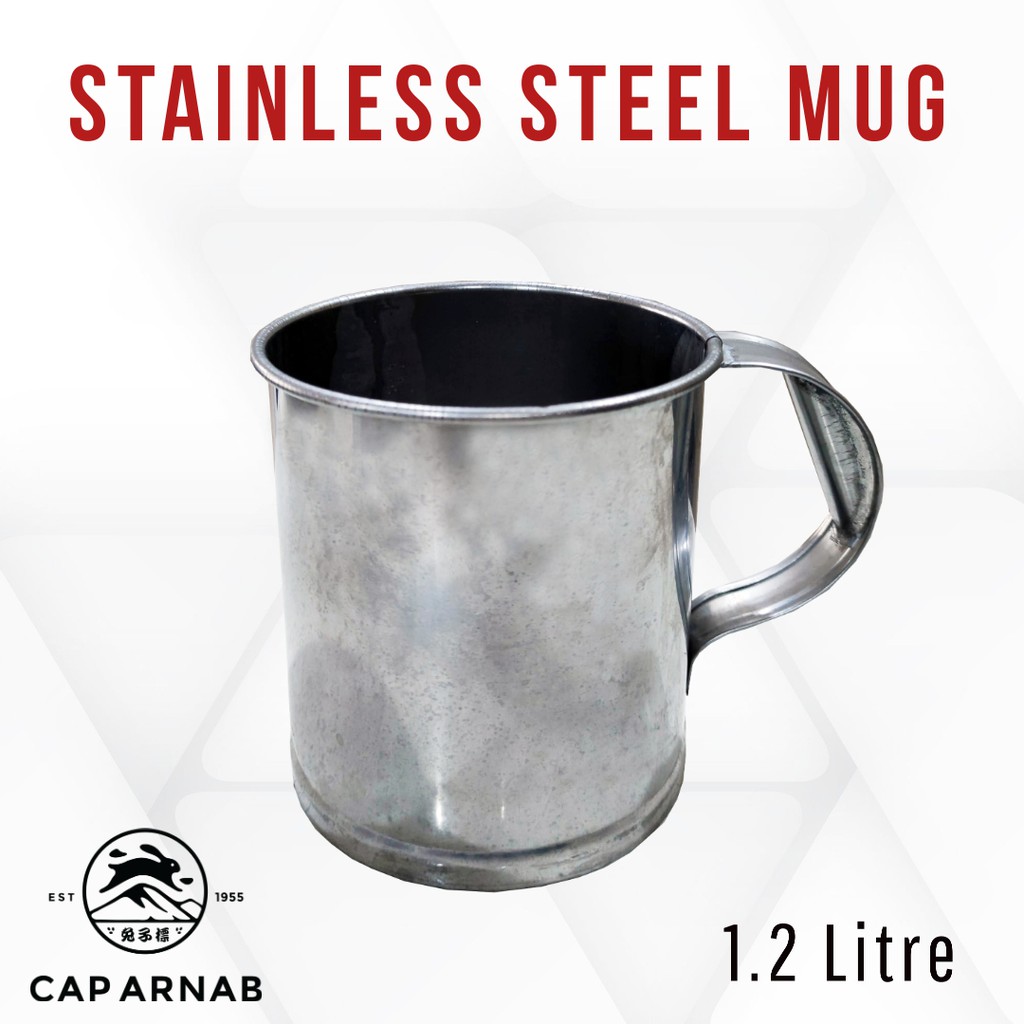 Stainless Steel 5" Mug - BREW KOPI & TEH IN KOPITIAM STYLE | Shopee ...