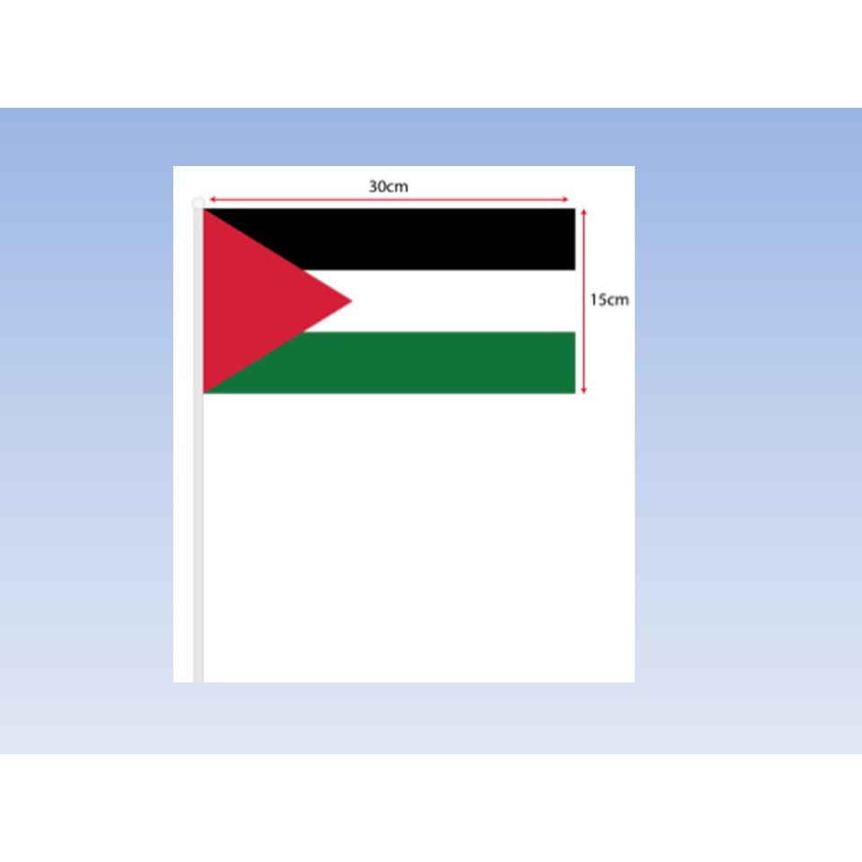 ( 2 PCS) Palestine Hand Hold Flag 15x30cm, Hand Held Flag, Hand Flag ...