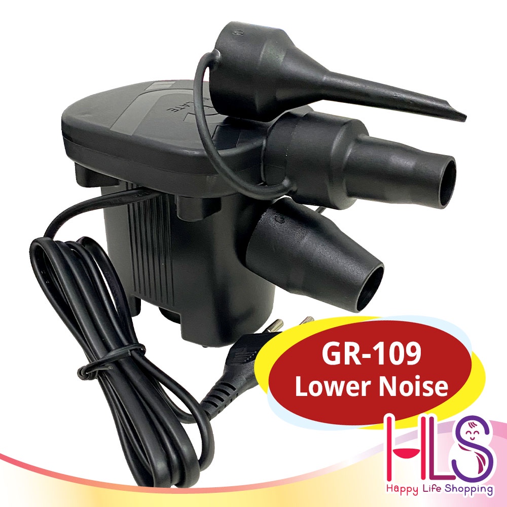 HLS AC Electric Air Pump 220-240V Inflator Deflator Low Noise Malaysia 2 Pin Inflatable Air Bed ...