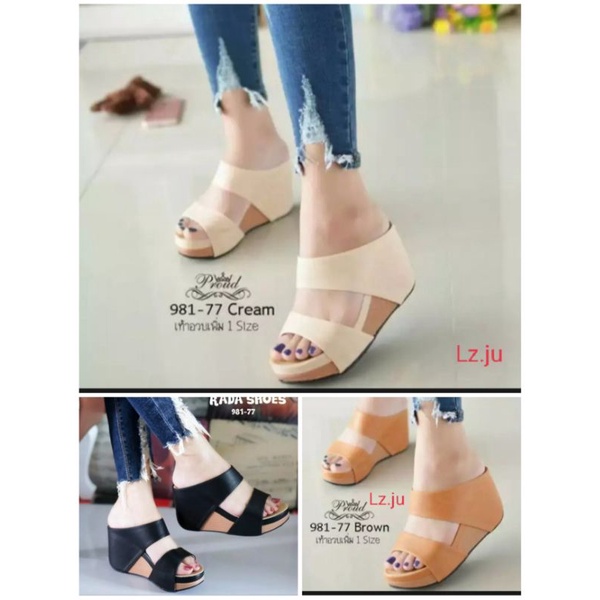 Lz WEDGES Relaxed High Women Sandals CASUAL Party SENDAL CHARLES MODEL ...