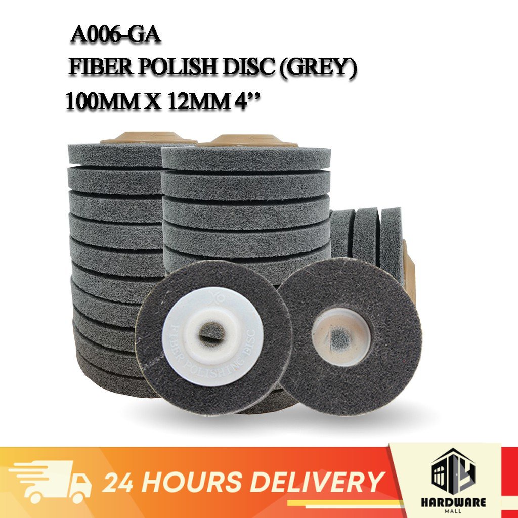 4'' GREY Non Woven Polish Abrasive Grinding Disc Pad Fibre Wheel ...