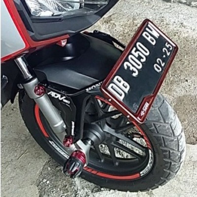 Bracket/bracket Plate honda adv 160 Front Number Plate adv 160 Number ...
