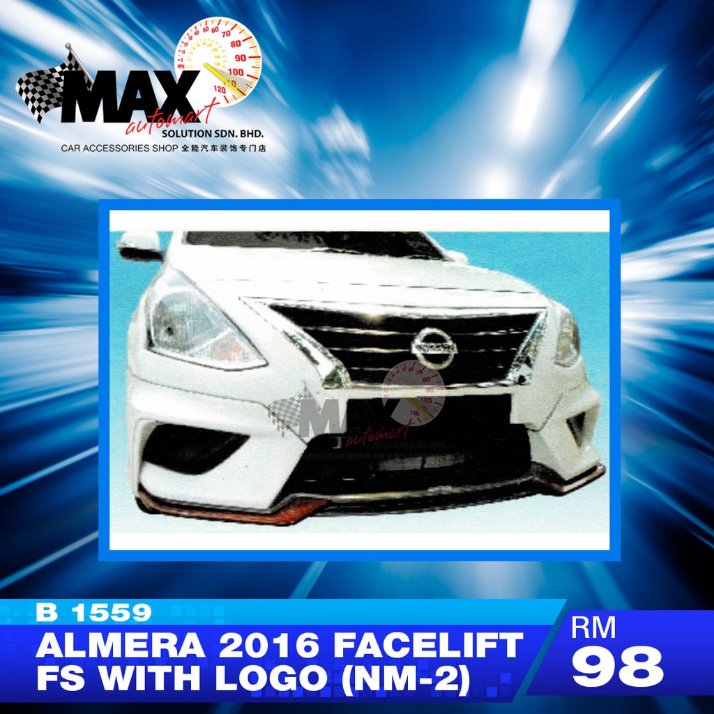 NISSAN ALMERA 2016 FACELIFT FS WITH LOGO NM-2 BODYKIT | Shopee Malaysia