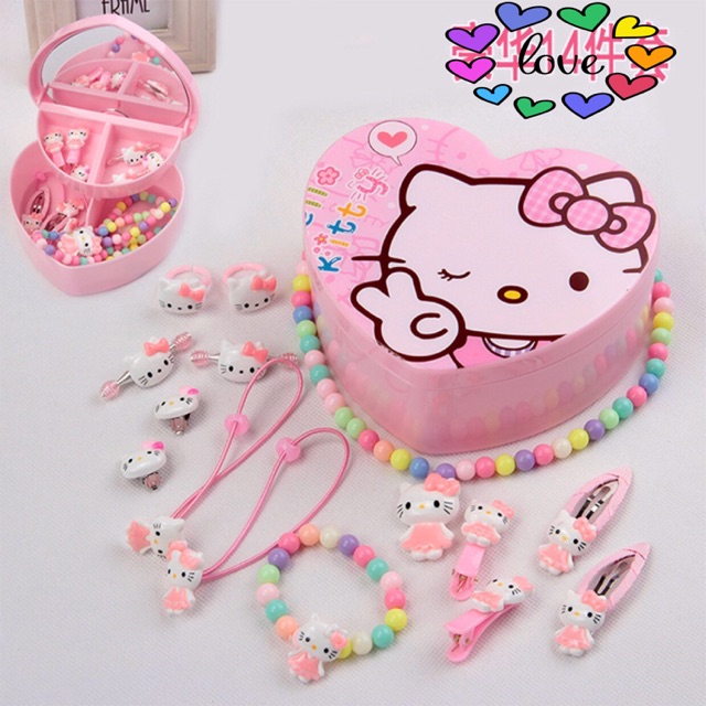 [Ready Stock]Hello Kitty Hair Accessories Set | Shopee Malaysia
