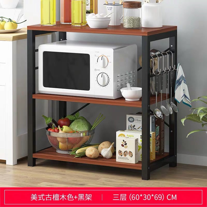 Kitchen microwave oven storage kitchen supplies double oven racks ...