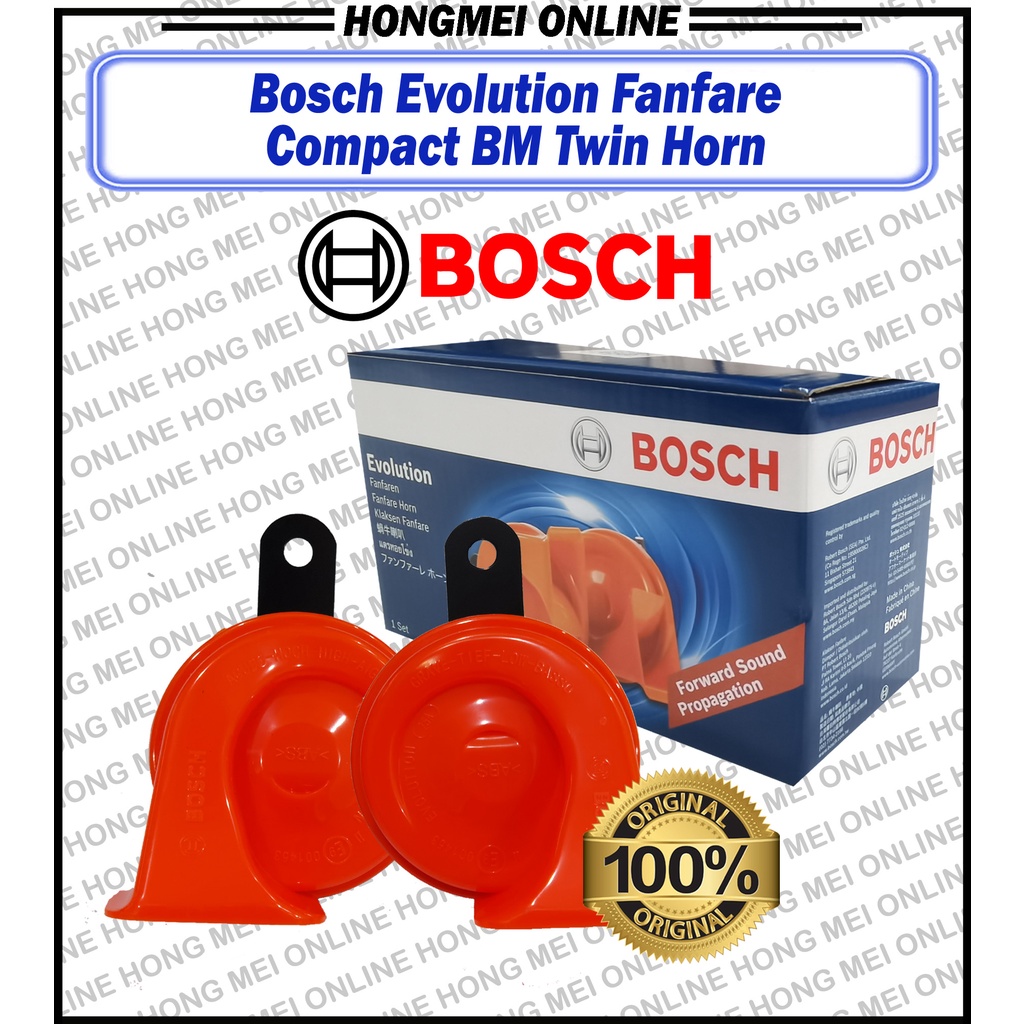 *Original* BOSCH Evolution Fanfare Compact BM Twin Horn-2pcs | Shopee ...