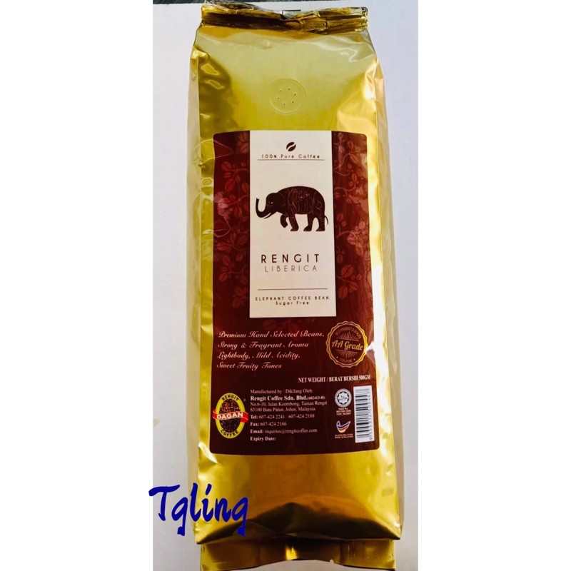 500gm Rengit Elephant Liberica Elephant Coffee Bean / Powder (AA Grade ...