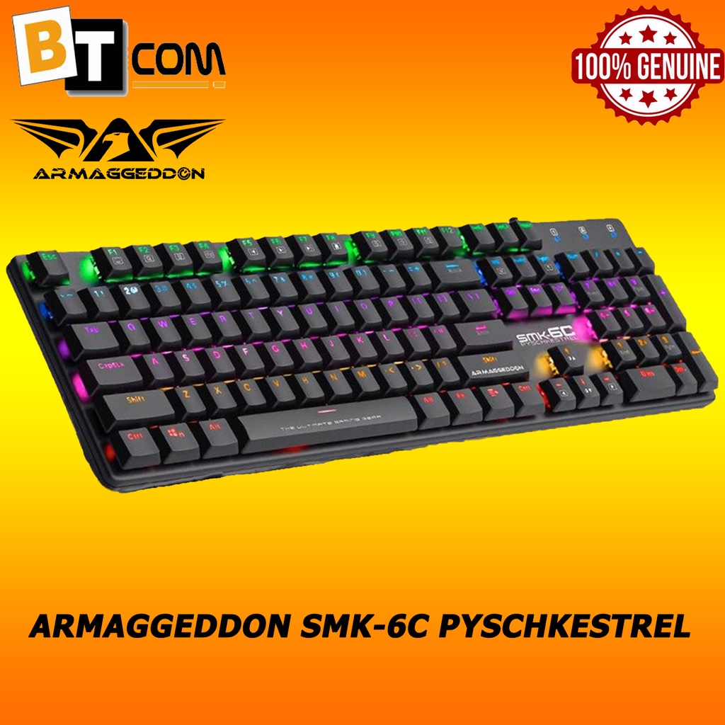 Armaggeddon SMK-6C PYSCHKESTREL Mechanical Gaming Keyboard | Shopee ...