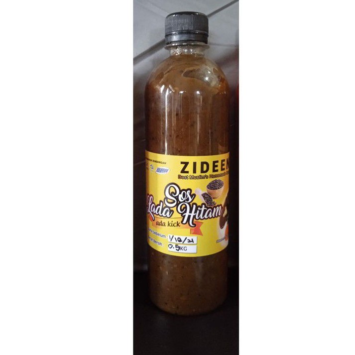 Zideen's muslim homemade Black pepper sauce /sos Lada Hitam Kick 550g🔥🔥 ...