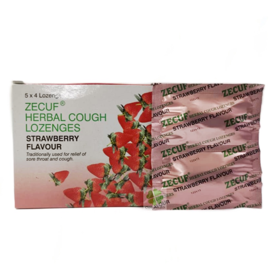 Zecuf Herbal Cough Lozenges 20's ( Lemon , Strawberry , Raspberry ...