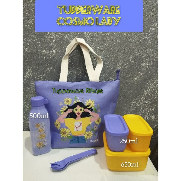Tupperware Cosmo Lady - set bekal | Shopee Malaysia