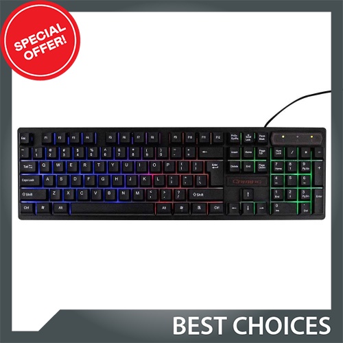 Hot Sales KR-6300 USB Wired Keyboard Gaming Keyboard 104 Keys Three ...