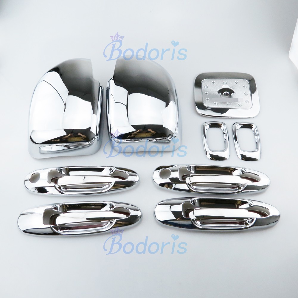 Chrome Rear View Mirror Cover Side Lamp Fuel Tank Cap Handle Panel 1998 ...