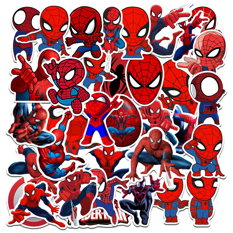 35Pcs/Set Spider-Man Series 01 Stickers Marvel Superhero DIY Fashion ...