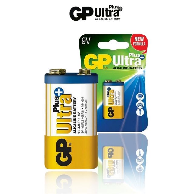 💯 ORIGINAL GP 9V Ultra Plus Alkaline Battery - 9V for Smart TAG Bateri ...