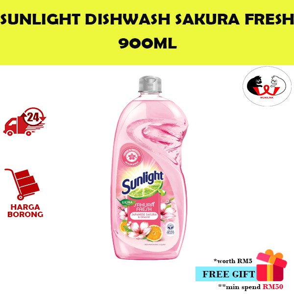 Sunlight Dishwashing Liquid/Pencuci Pinggan - Sakura Fresh [900ML ...