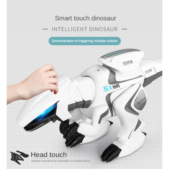 71cm [ English Version ] Robotic Dinosaur RC Smart Programming Robot ...