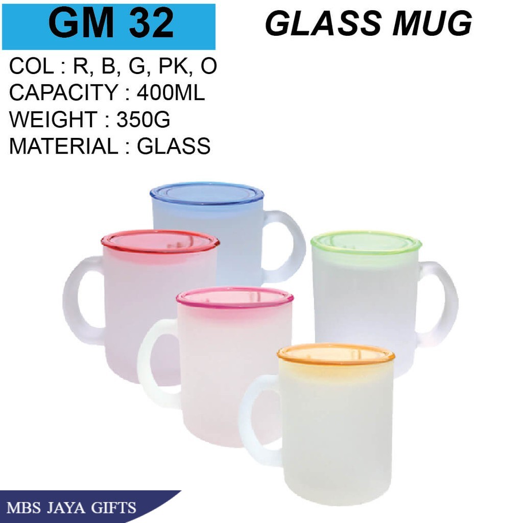 GLASS MUG GM32 / Birthday Gifts / Cawan / Home Living / Hadiah / Cenderahati / Event | Shopee ...