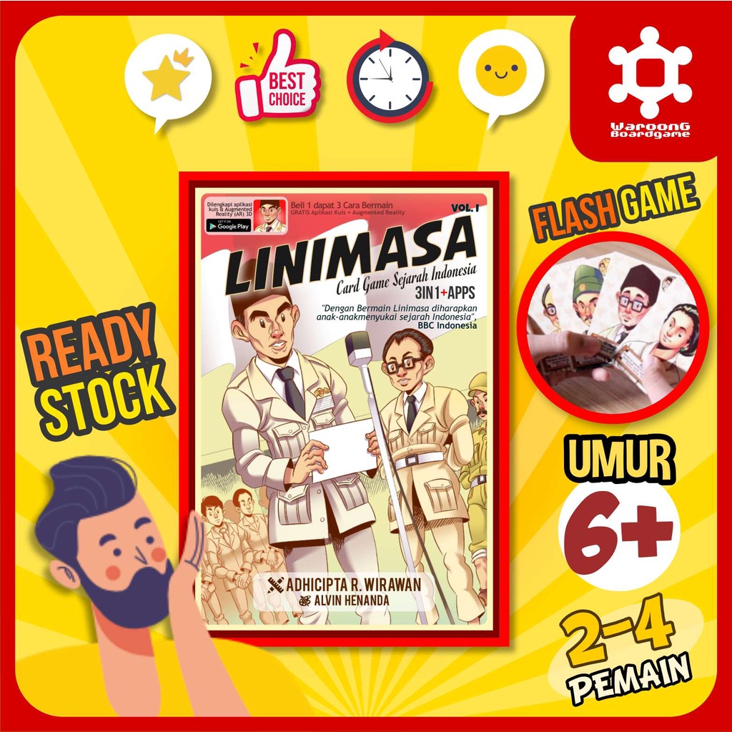 Linimasa Card Educational Game Learning History Vol.1 | Shopee Malaysia