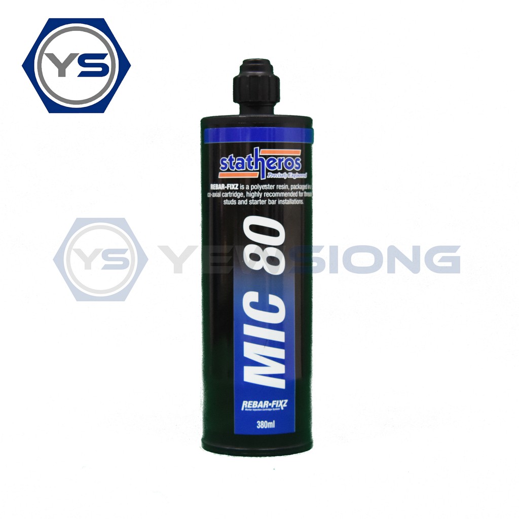 STATHEROS MIC 80 REBAR FIXZ CO-AXIAL CARTRIDGE SYSTEM 380ML | Shopee ...