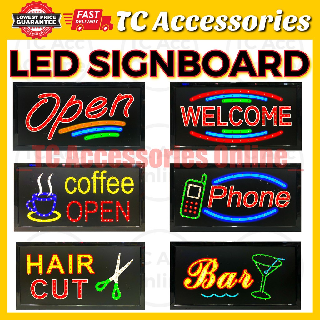 LED Signboard Display Light with Metal Hang Chain for Advertising Shop ...