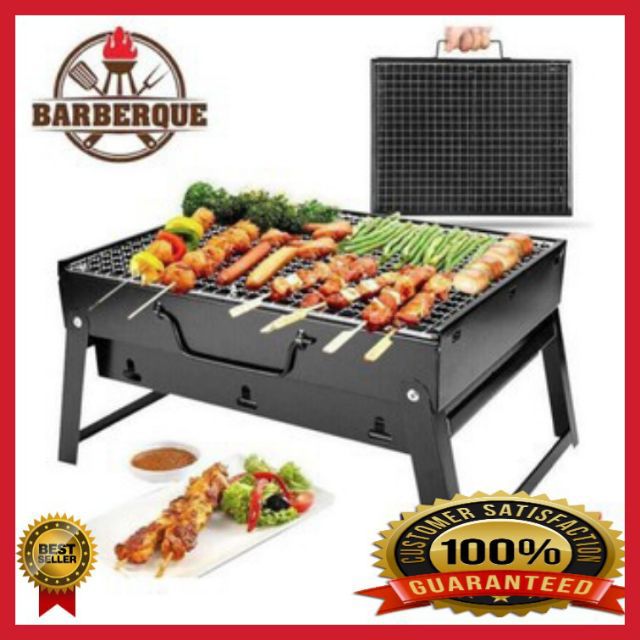 🔥(HOT ITEM)🔥BBQ GRILL Folding Charcoal Picnic for Barbecue Camping ...