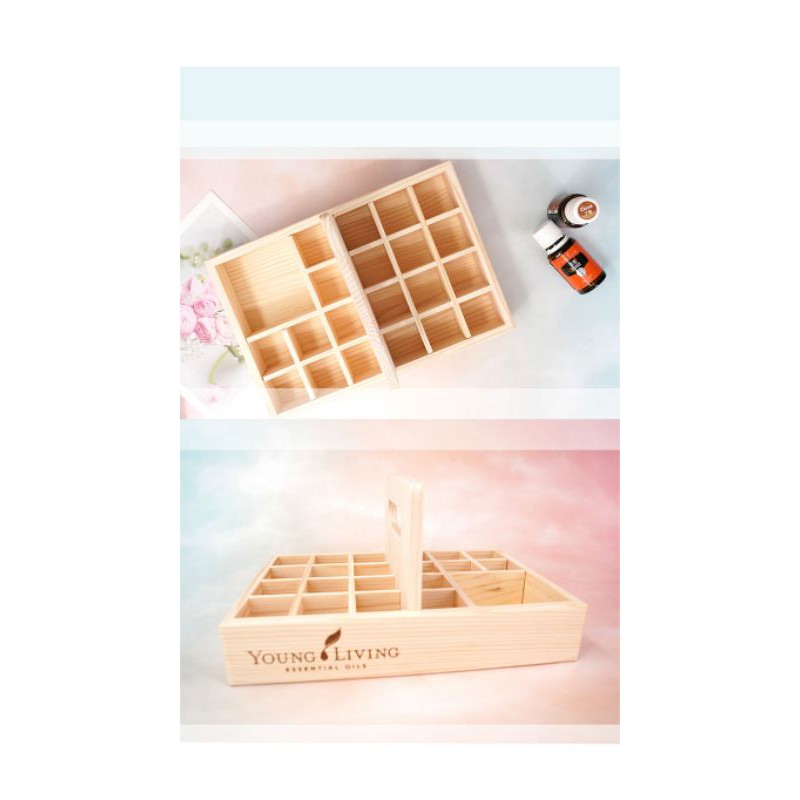 Young living essential oil 21 cases essential oil storage box wooden ...