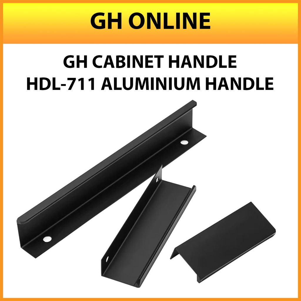 PEMEGANG PINTU ALMARI FURNITURE HANDLE L SHAPE SCREWS FROM BACK 80/150 ...