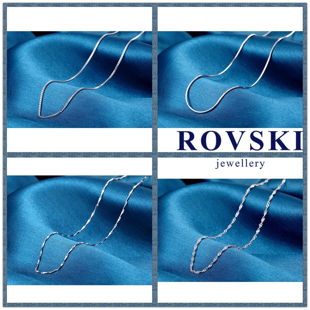 ROVSKI Fashion Korean Ready Stock Jewelry Silver Plated Necklace ...