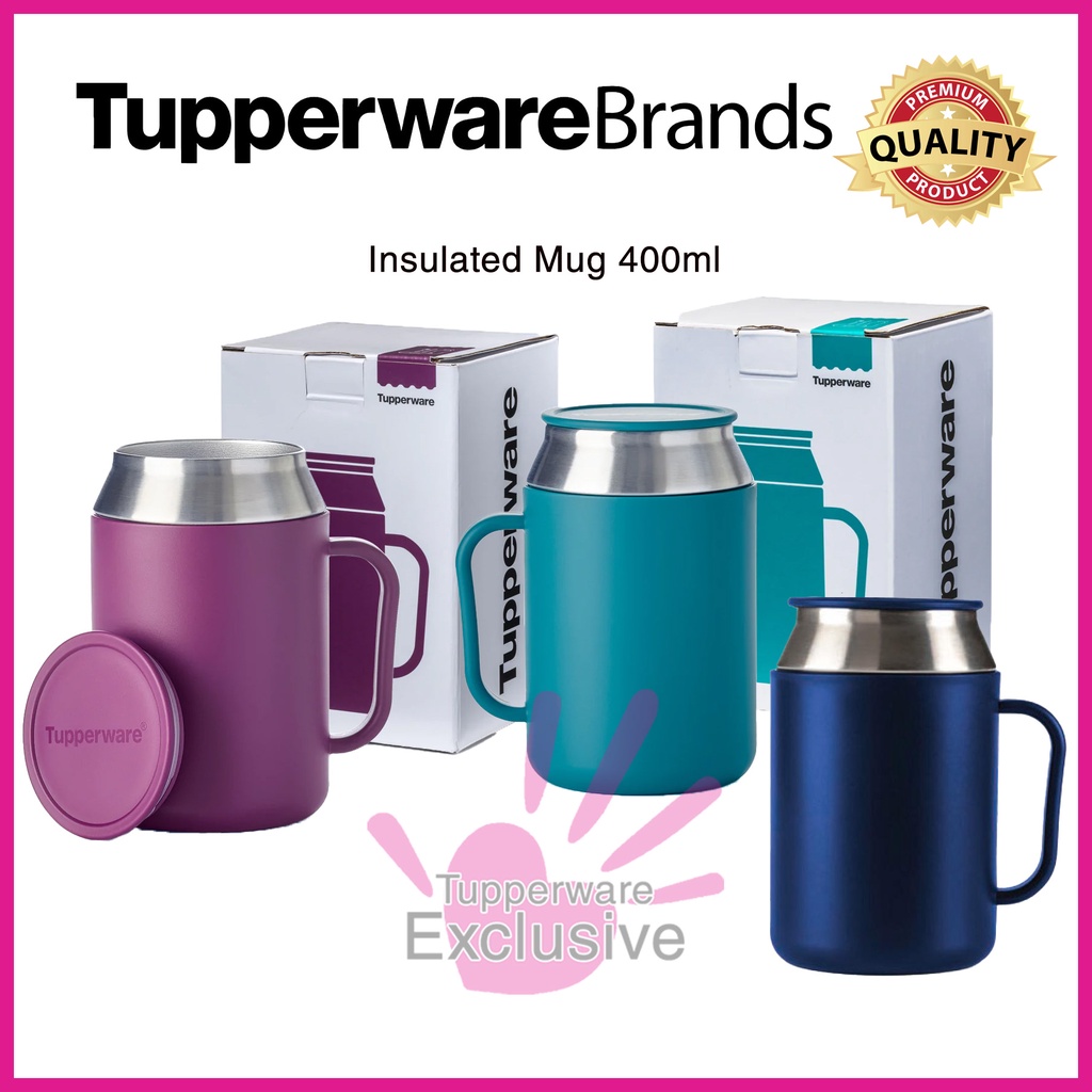 Insulated Mug 400ml Tupperware Original | Shopee Malaysia