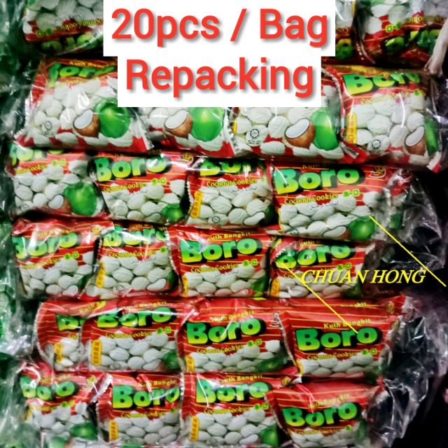 Boro Kuih Bangkit 20 packet Repacking | Shopee Malaysia