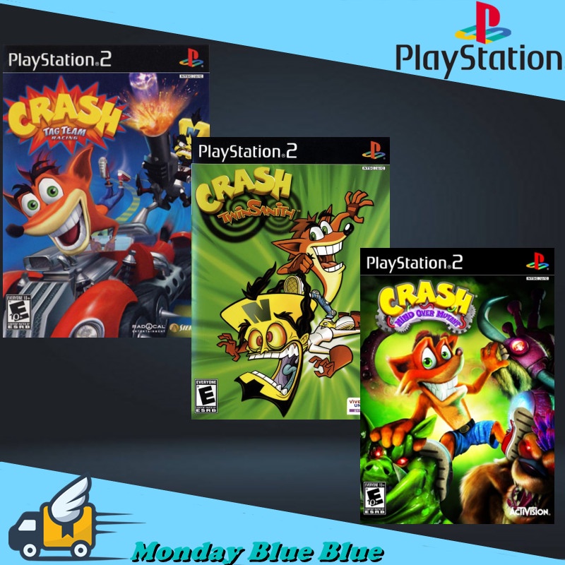【PS2 Game】Crash Tag Team Racing / Crash Twinsanity / Crash: Mind Over ...